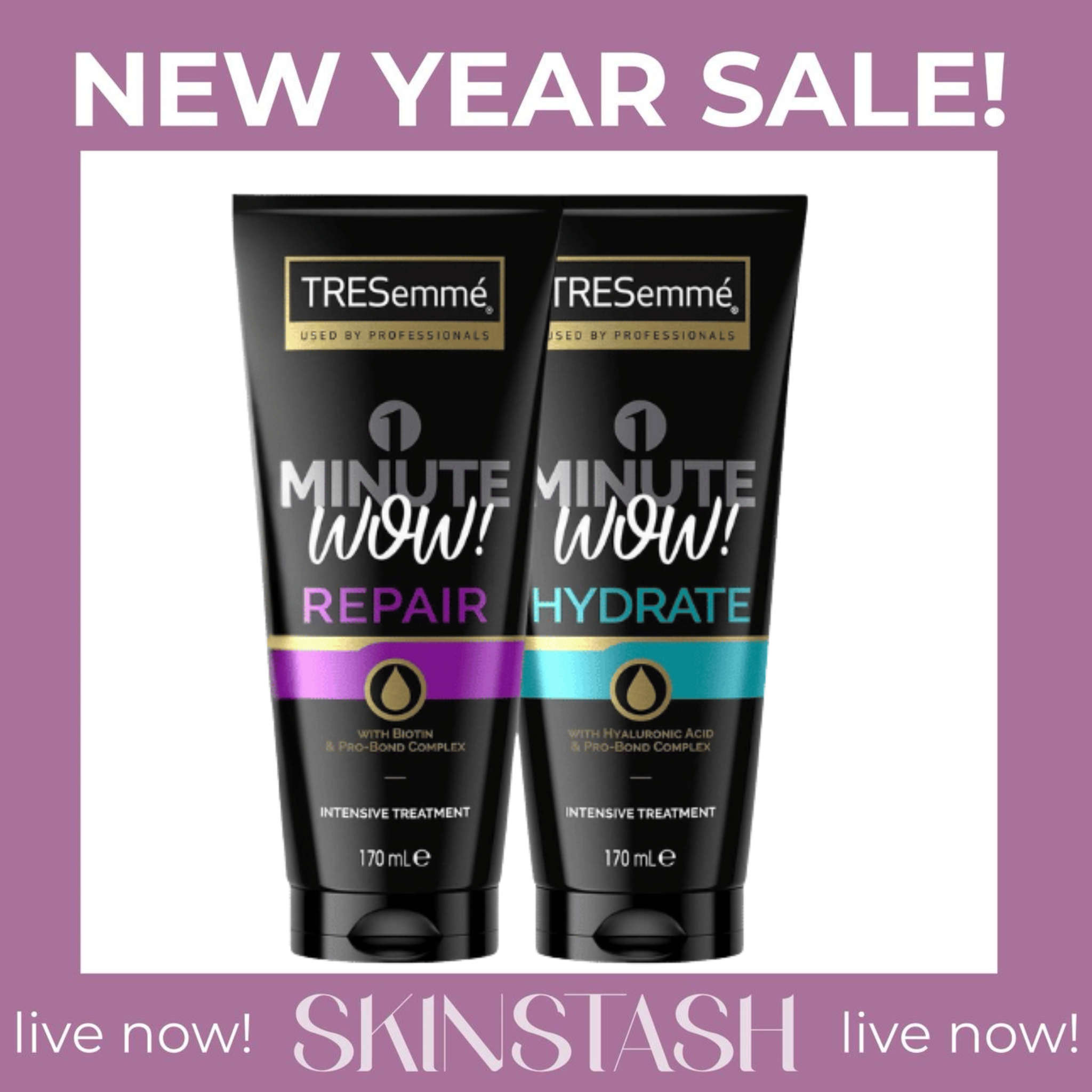 TRESemmé 1 Minute WOW Intensive Hair Treatment 170ml – Repair & Shine ...