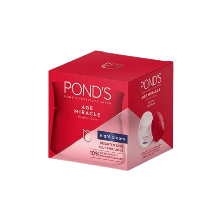 Pond’s Age Miracle Night Cream 50g – Anti-Aging & Skin Repair – SkinStash