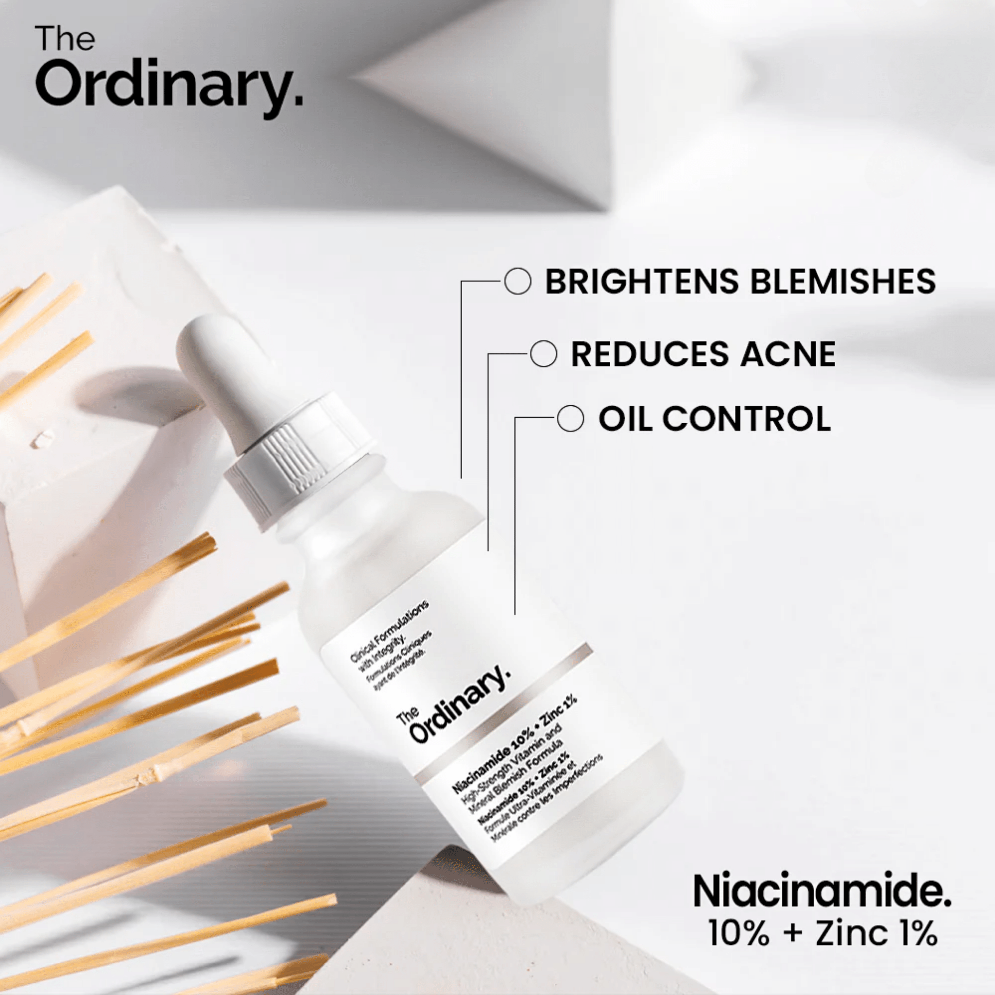 T Ordinary Niacinamide 10% + Zinc 1% (30ml) – SkinStash