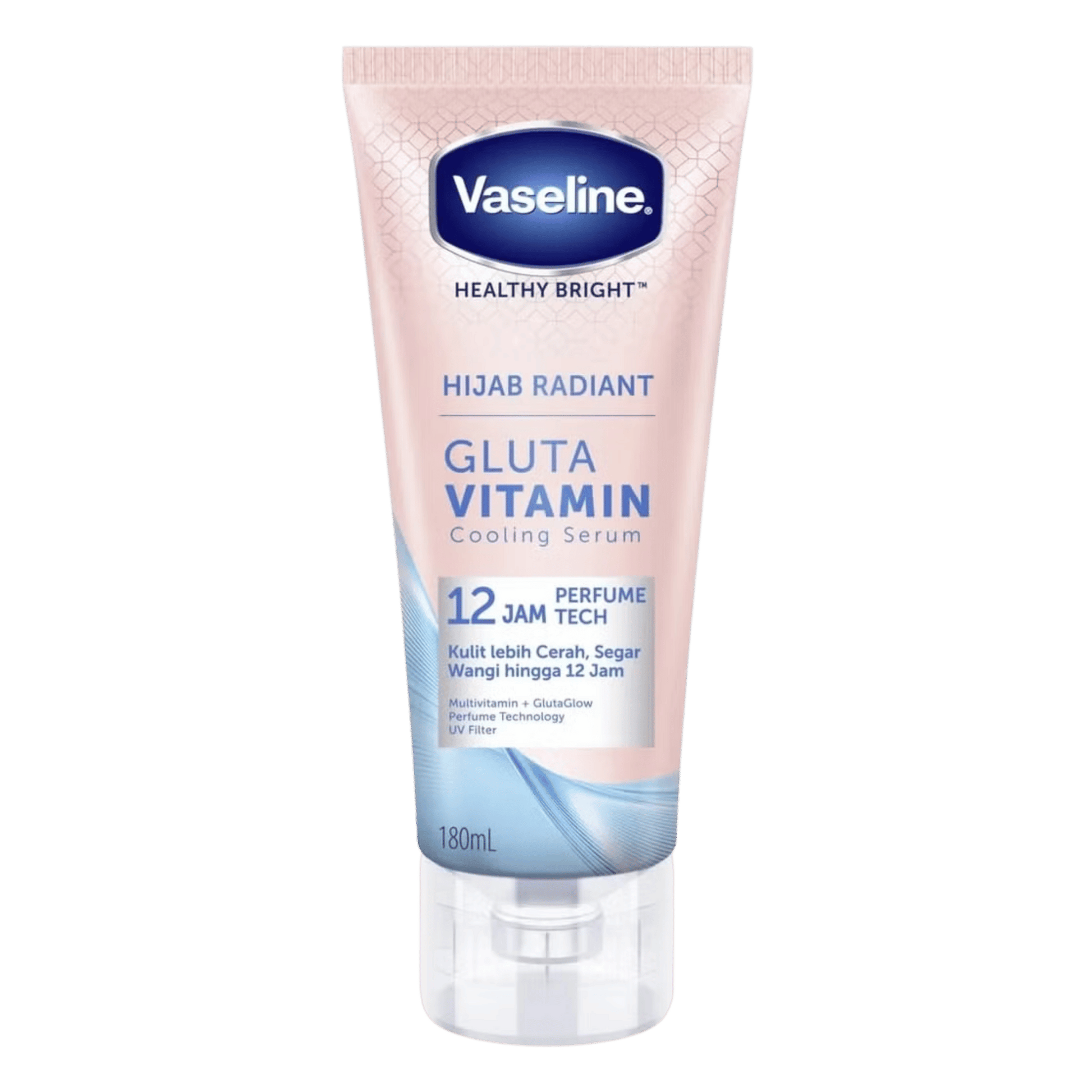Vaseline Hijab Radiant Gluta Vitamin Cooling Body Serum 180ml – SkinStash
